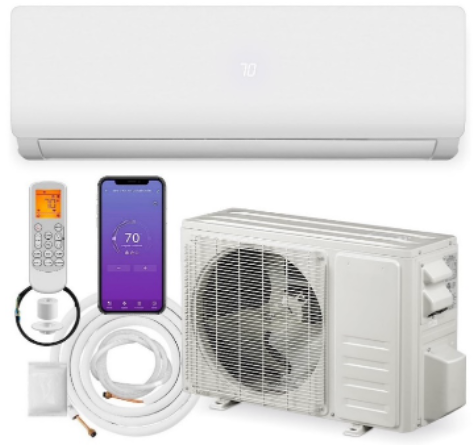 12,000 BTU Mini Split Ductless AC/ Heater (115V/19 SEER) - Outdoor Uni ...