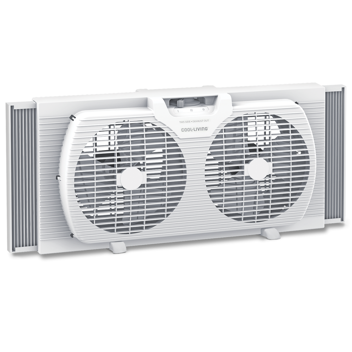 9" 2-Speed Portable Twin Window Fan | Cool-Living Products