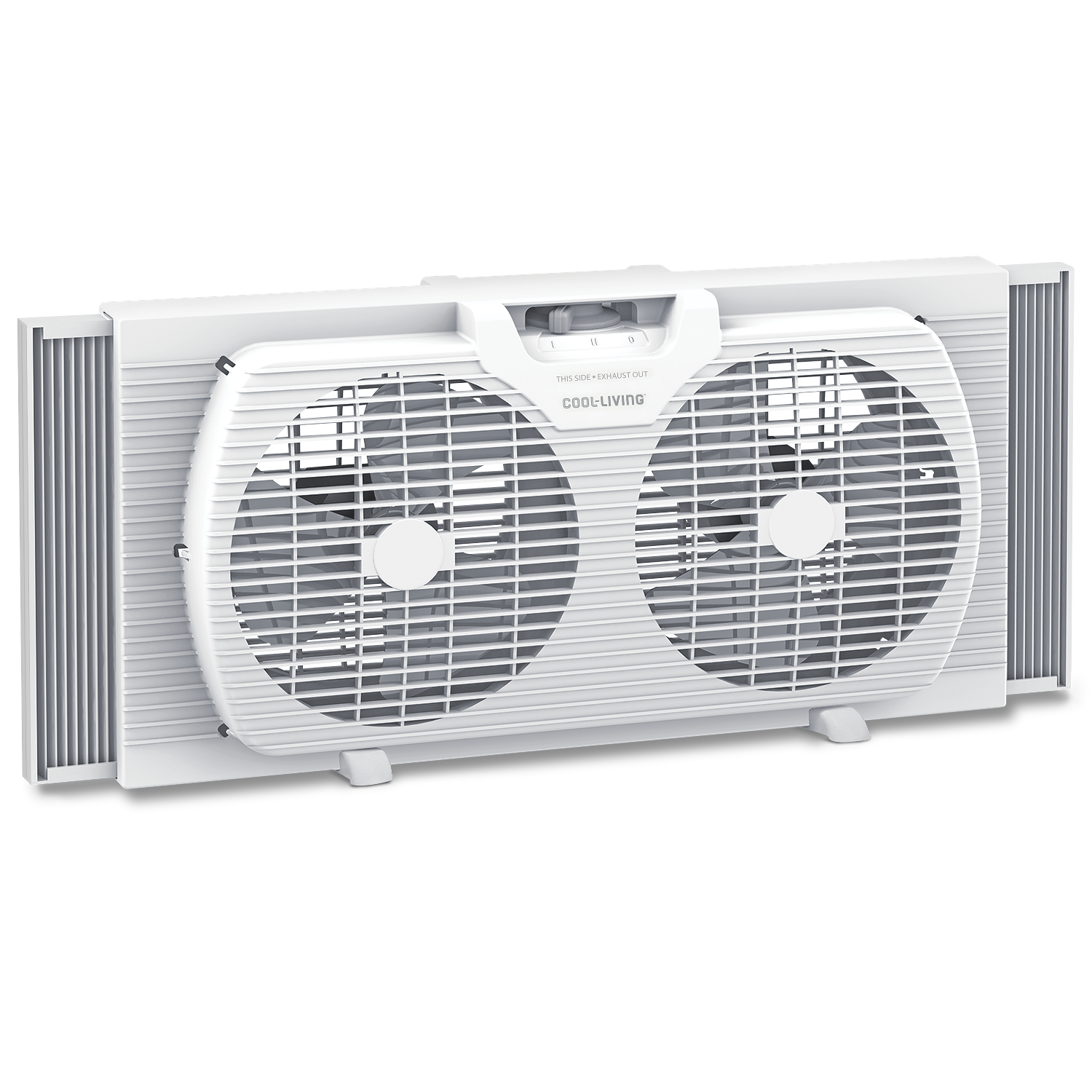 9" 2-Speed Portable Twin Window Fan | Cool-Living Products